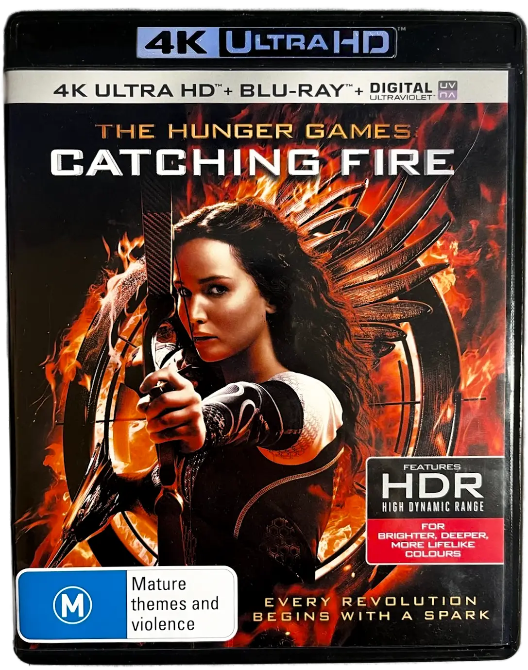 The Hunger Games Catching Fire 4K Blu-Ray + Blu-Ray - Blu-Ray Store